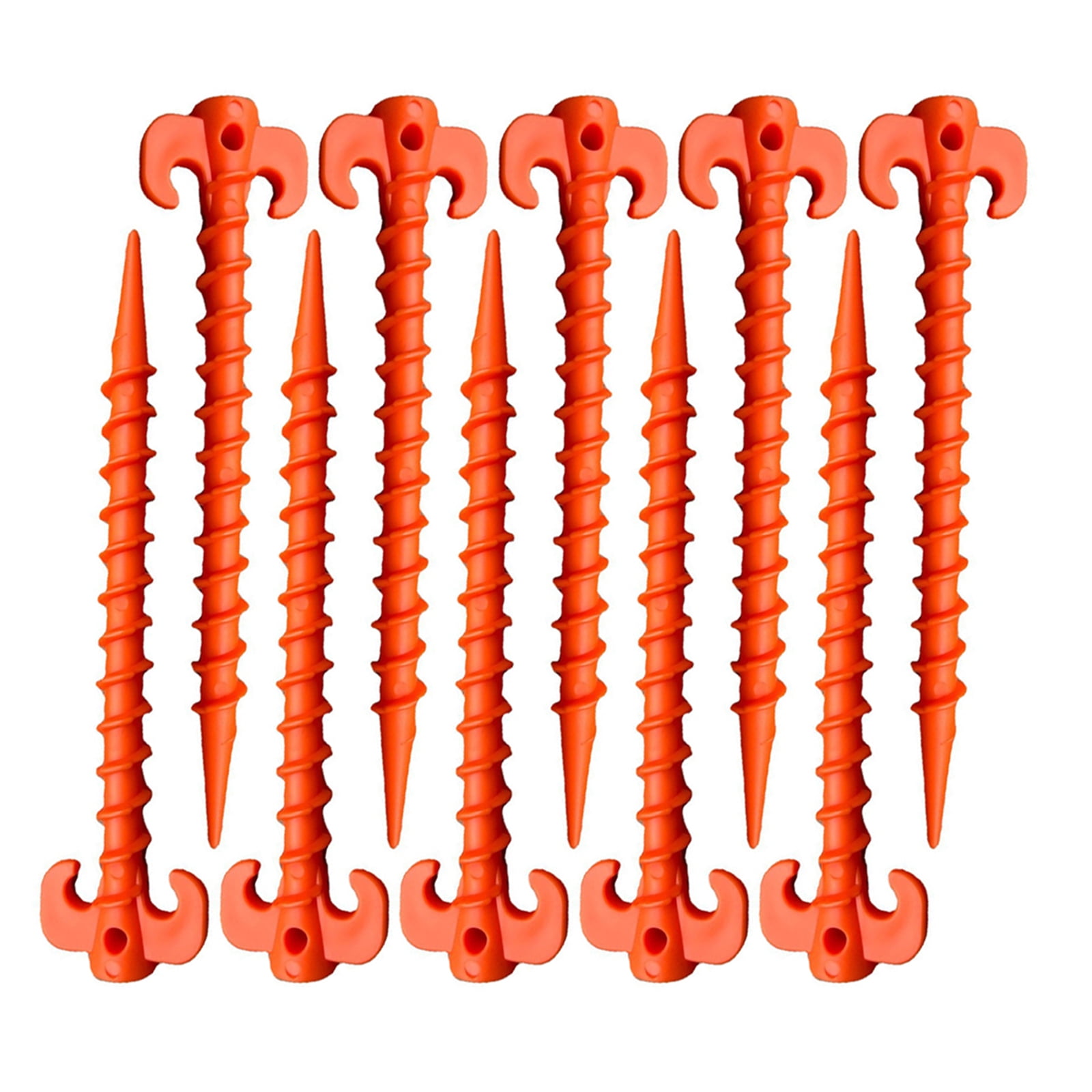 10Pcs Plastic Tent Pegs, Heavy Duty Plastic Tent Nails for Fixing ...