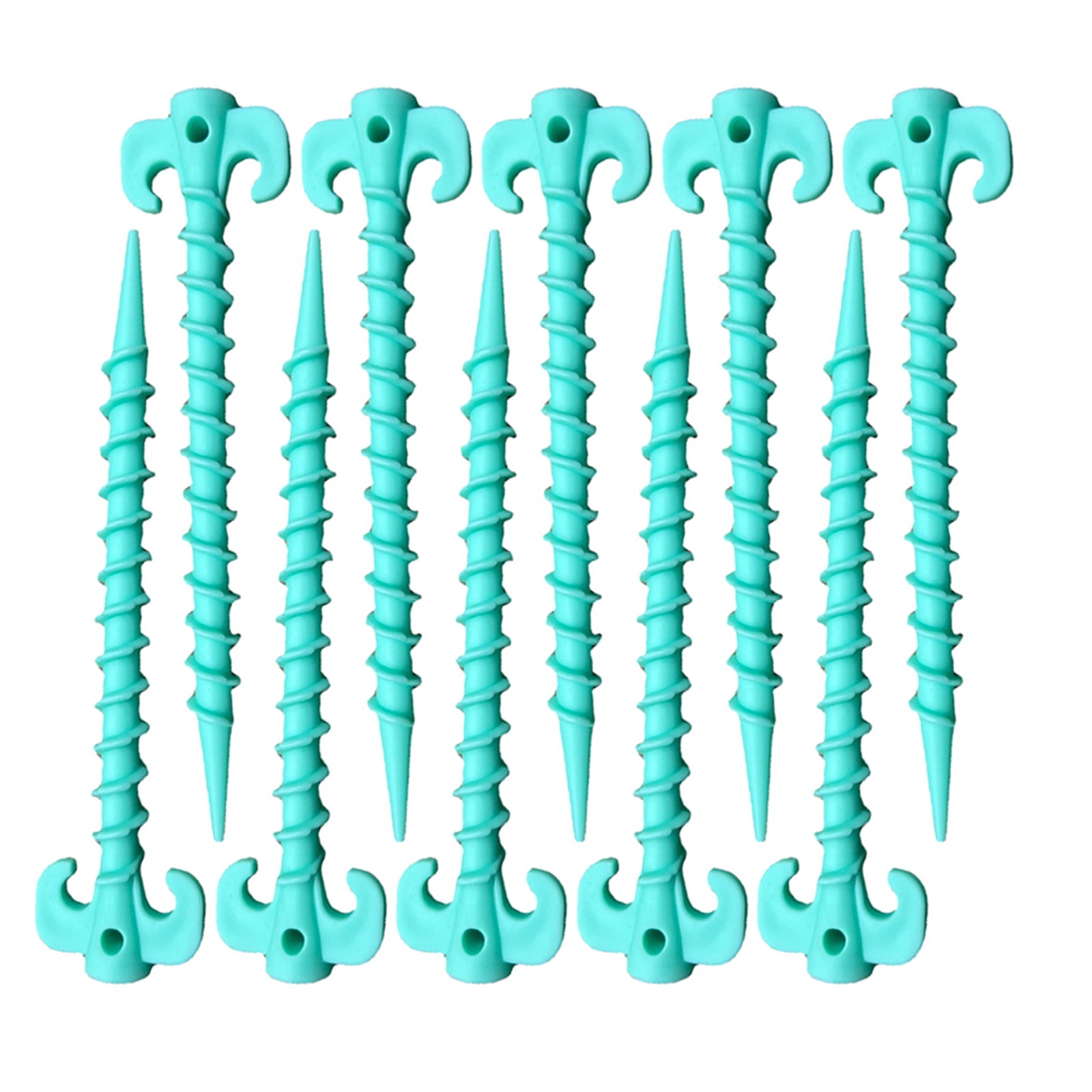 10Pcs Plastic Tent Pegs, Heavy Duty Plastic Tent Nails for Fixing ...