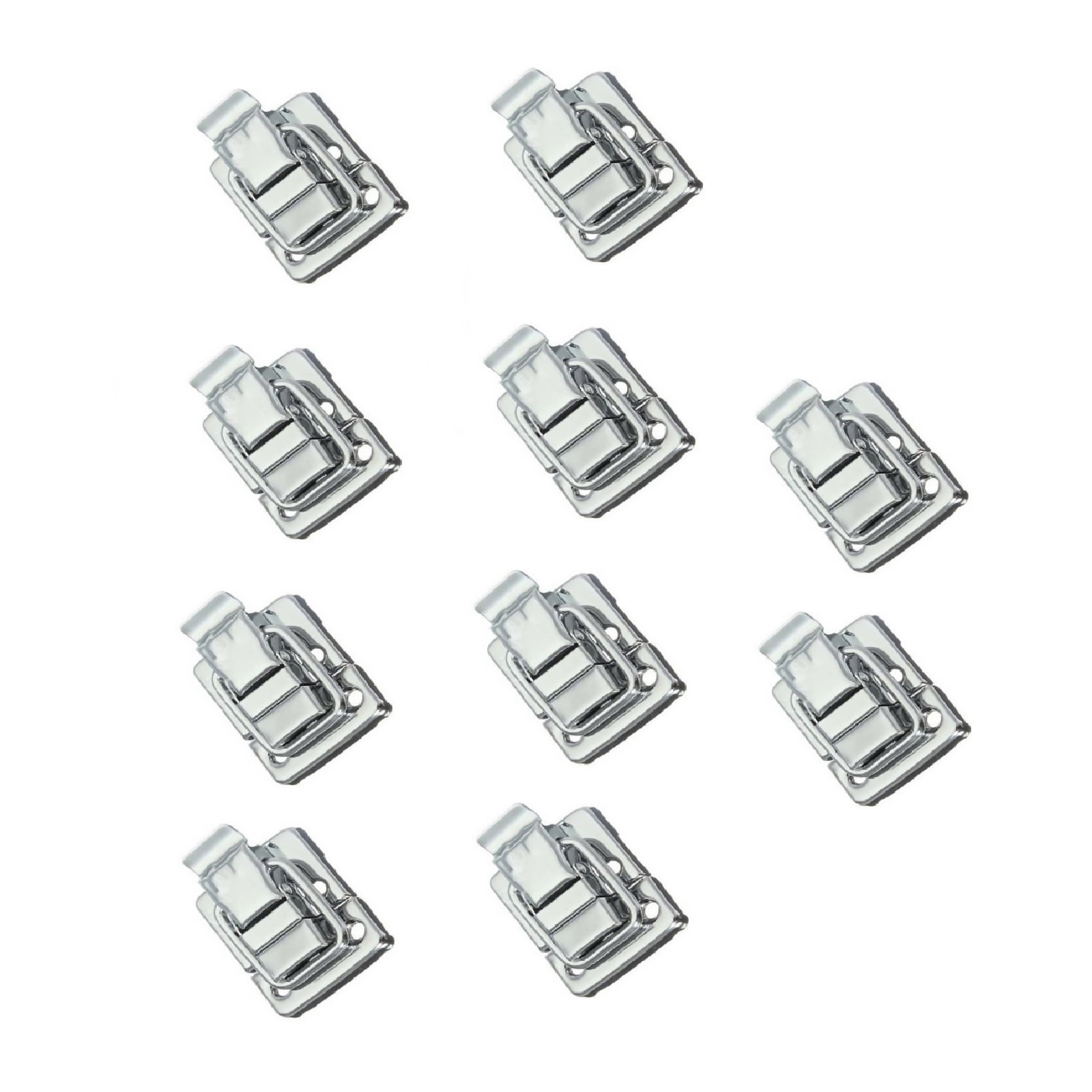 10Pcs Plated Latches with Toggle Closure for Toolboxes, Heavy-Duty ...