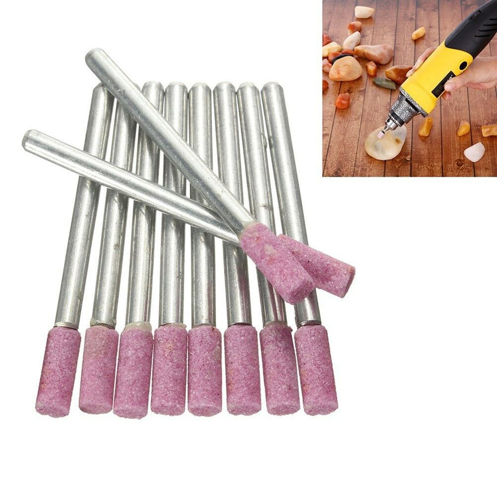 10Pcs Polishing Grinding Stone Rotary Die Grinder Drill Bit Tool High ...