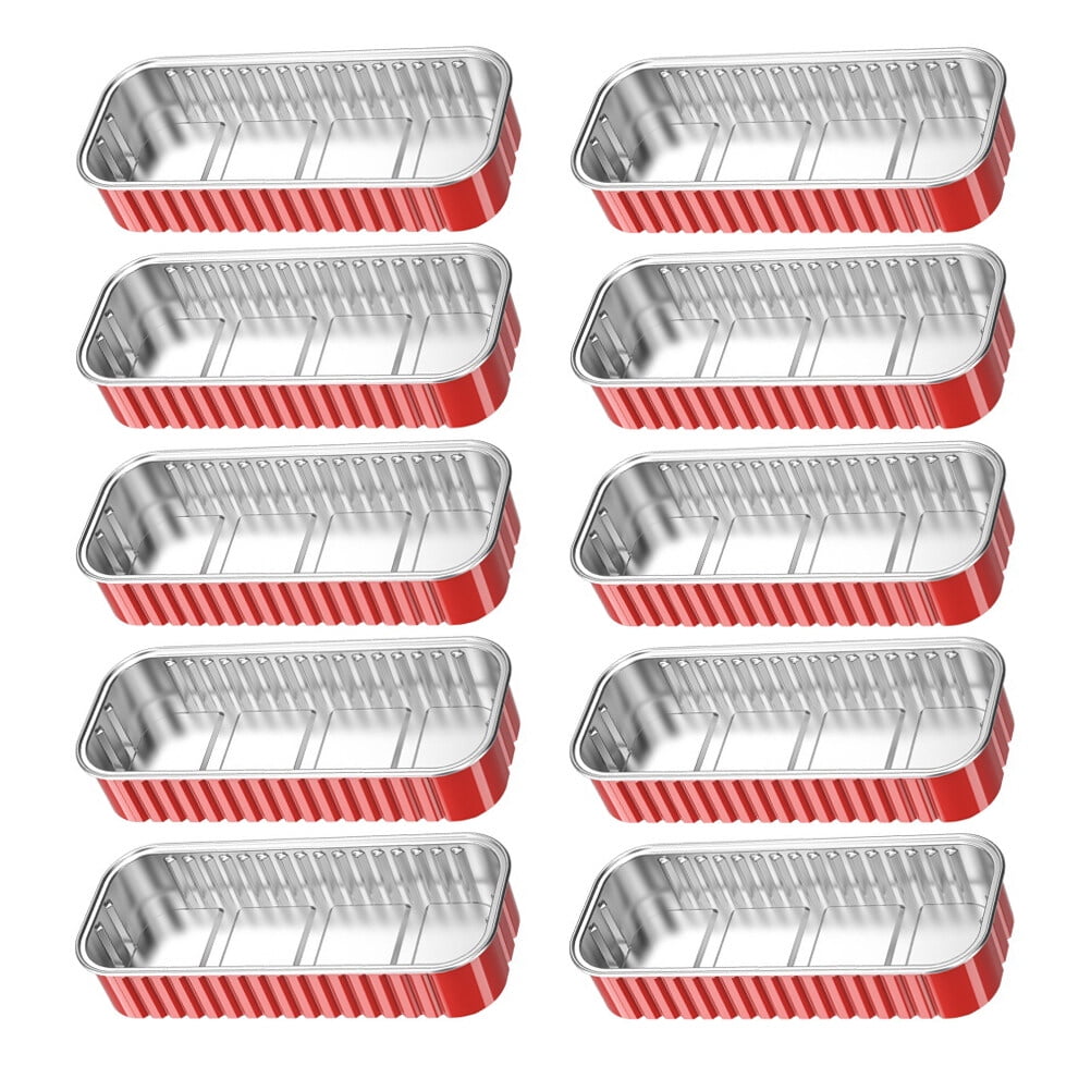 10Pcs Portable Aluminum Foil Barbecue Boxes Practical BBQ Food ...
