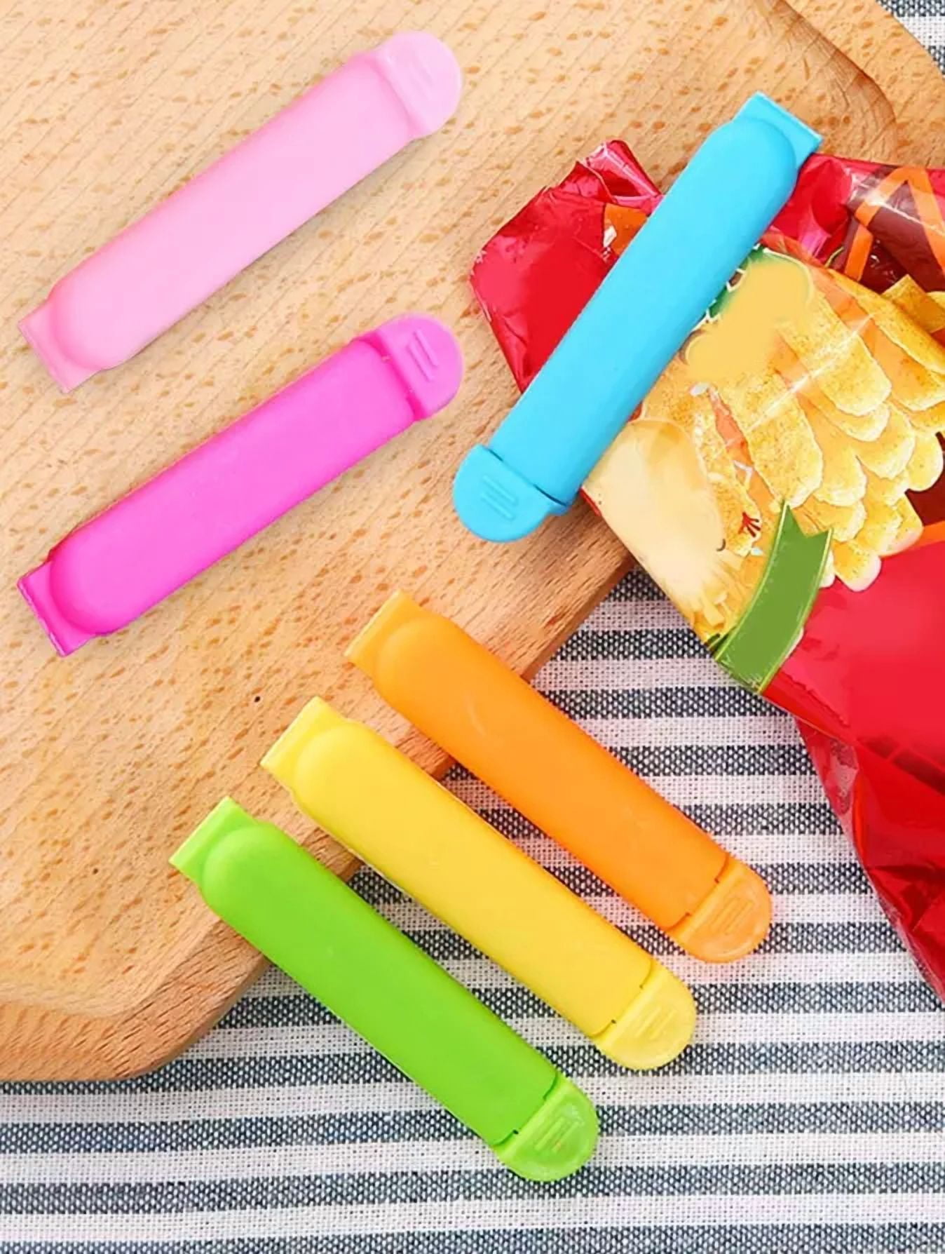 10Pcs Portable Sealing Clip - Random Color, Food Freshness, Kitchen ...