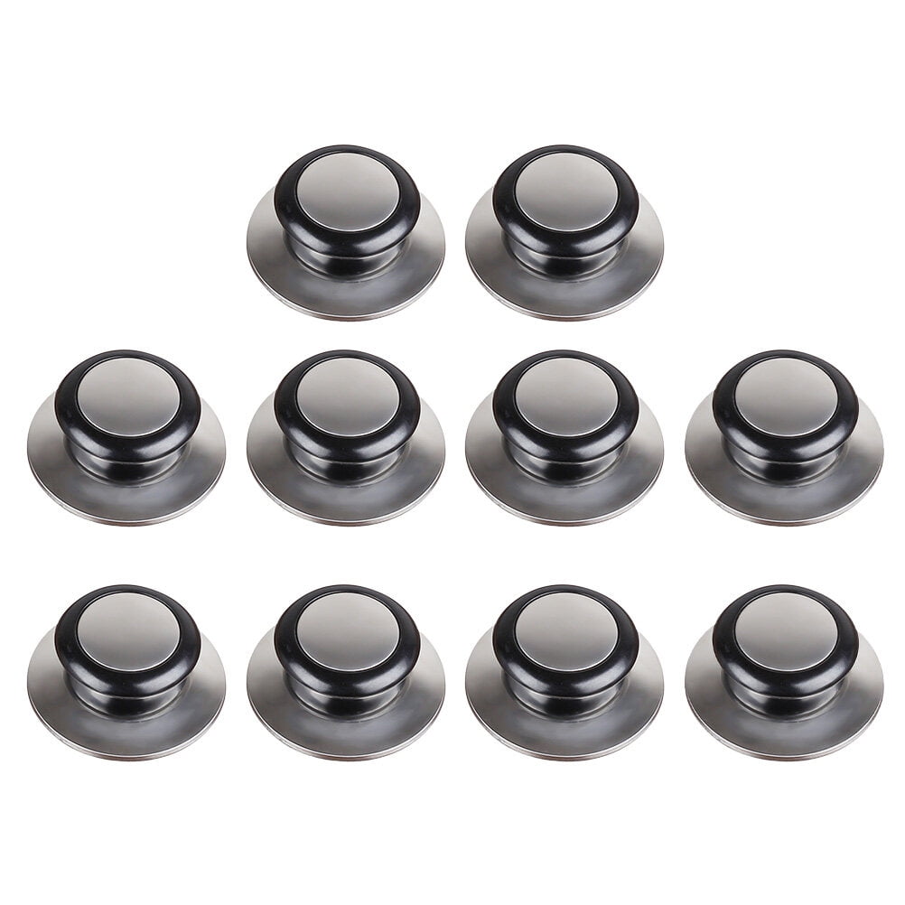 1 Set 10Pcs Stainless Steel Cookware Lid Replacement Knobs Pot Handles ...