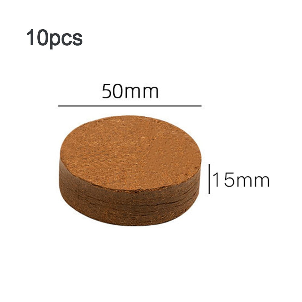 10Pcs Potting Soil Coco Coir Pellet Fiber Indoor Herb Nursery Plant ...