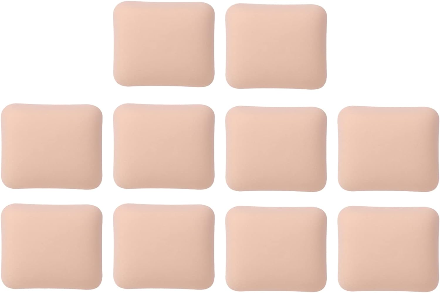 10Pcs Powder Puff Sticking Evenly Quick Rebound Beauty Makeup ...