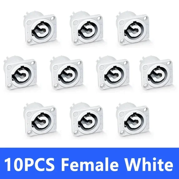 10Pcs Powercon XLR Connector 20A Power Plug Power Socket NAC3FCA ...