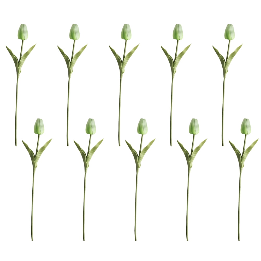 10Pcs Pu Fake Tulips Real Touch Artificial Flowers Arrangement Bouquet ...