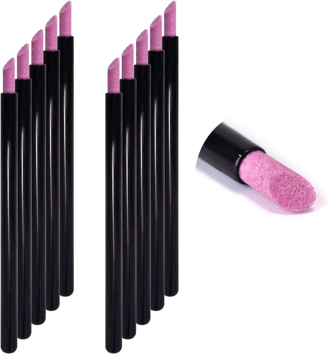 10Pcs Pumice Stone Nail File Cuticle Stone Pusher Nail Sanding Sticks ...