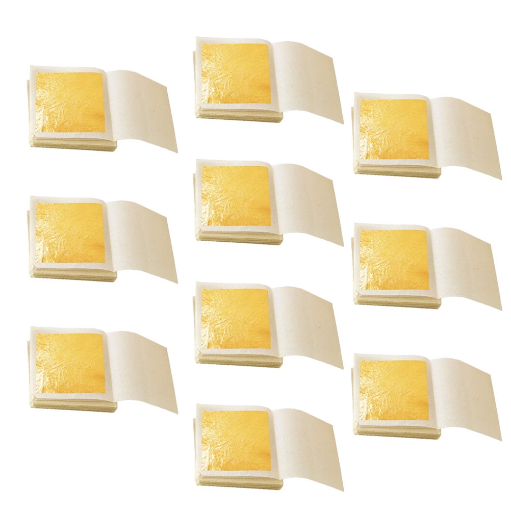 10Pcs Pure Gold Leaf Contains 98% Gold Edible Gold Skin-brightening And ...