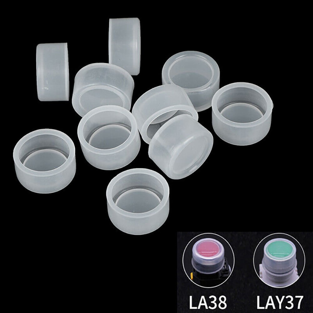 10Pcs Push Button Switch Cap Applies To 22Mm Mount Lay7 La38 Lay37 ...