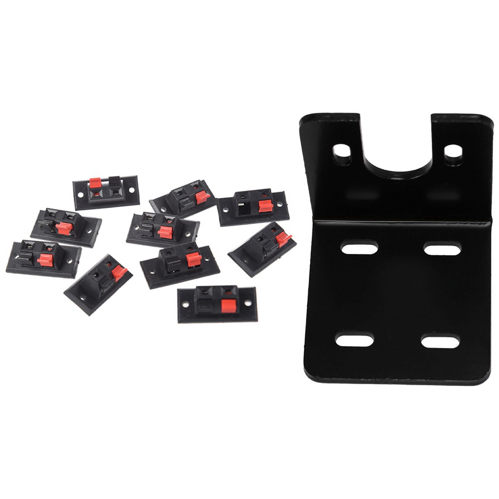 10Pcs Push in Type Right Angel Speaker Terminal Connector & 1 Pcs Motor ...