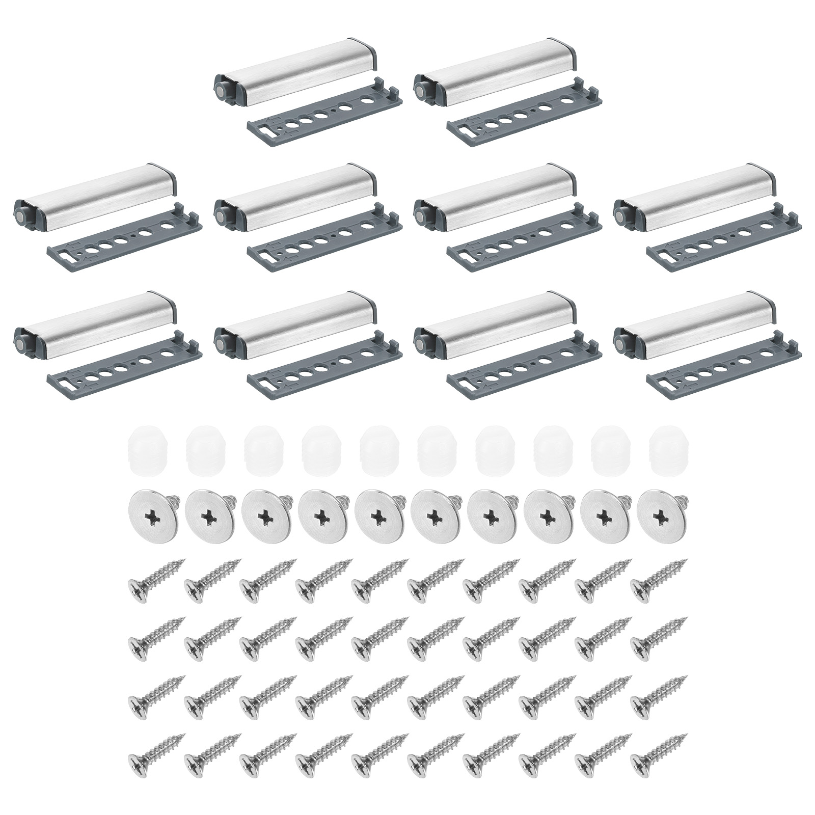 10Pcs Push to Open Door Latch, Stainless Steel Magnetic Push Latches ...