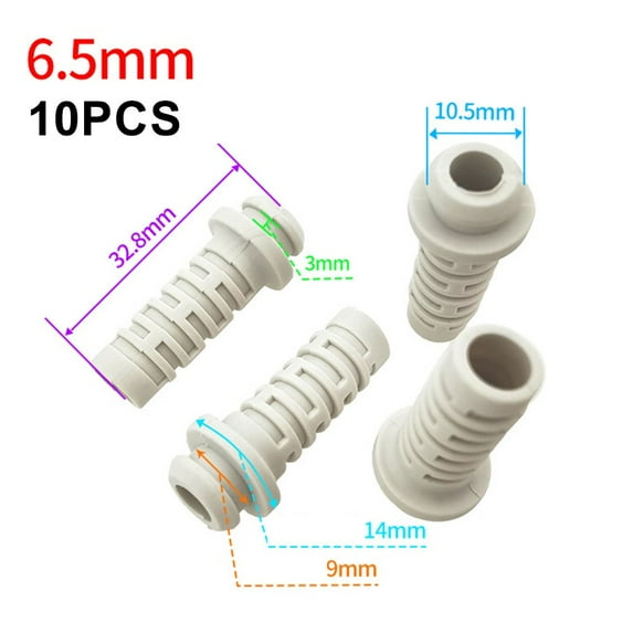 10Pcs PVC Cable Gland Connectors Rubber Boot Protector Sleeves Mobile ...