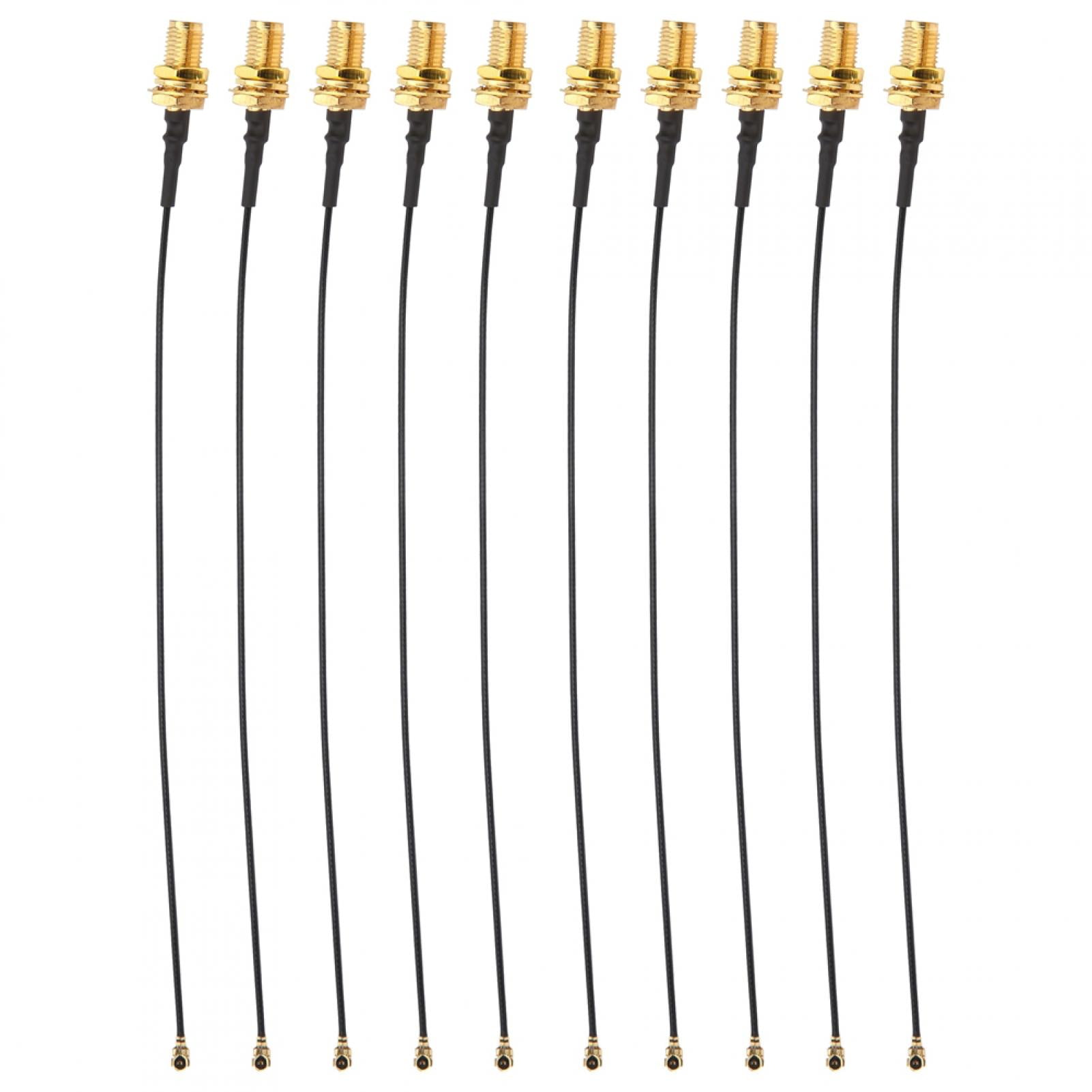 10Pcs RF Adapter Pigtail Cable IPEX to SMAk U.FL Antenna Feeder 15cm ...
