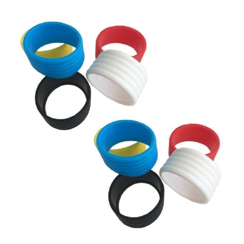 10Pcs Racquet Rubber Rings Badmintons Tennis Absorbent Overgrips in ...