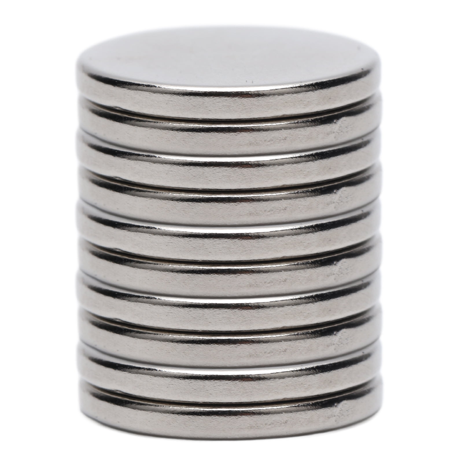 10Pcs Rare Earth Magnets, Neodymium Disc Magnets Permanent Magnet With ...