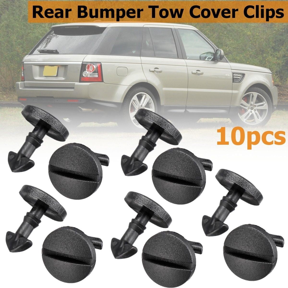 10Pcs Rear Bumper Tow Bar Cover Clips Towing Trim For Land Rover ...