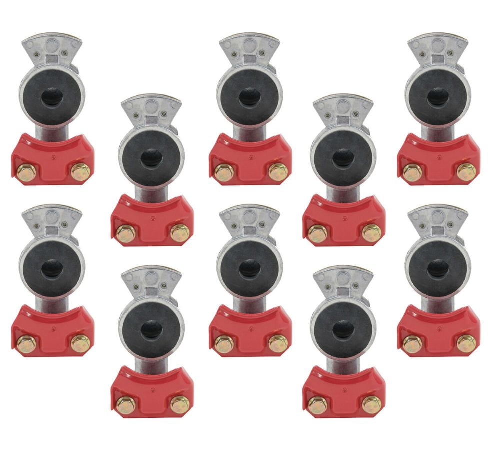 10Pcs Red Universal Glad Hand for Semi Trucks - Aluminum Gladhand for ...