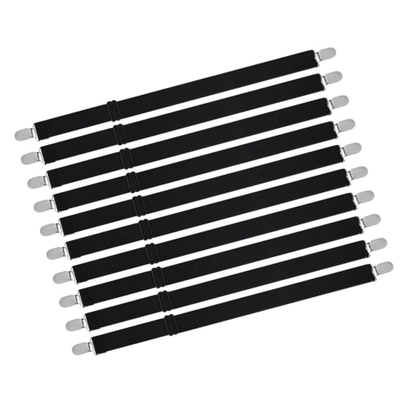 10Pcs Reinforced Tension Straps Bed Sheet Grippers Adjustable Bands ...