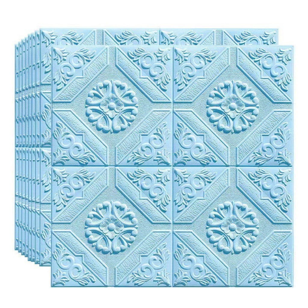 10Pcs Removable Tiles Brick Wall Sticker Background Wall Wallpaper For ...
