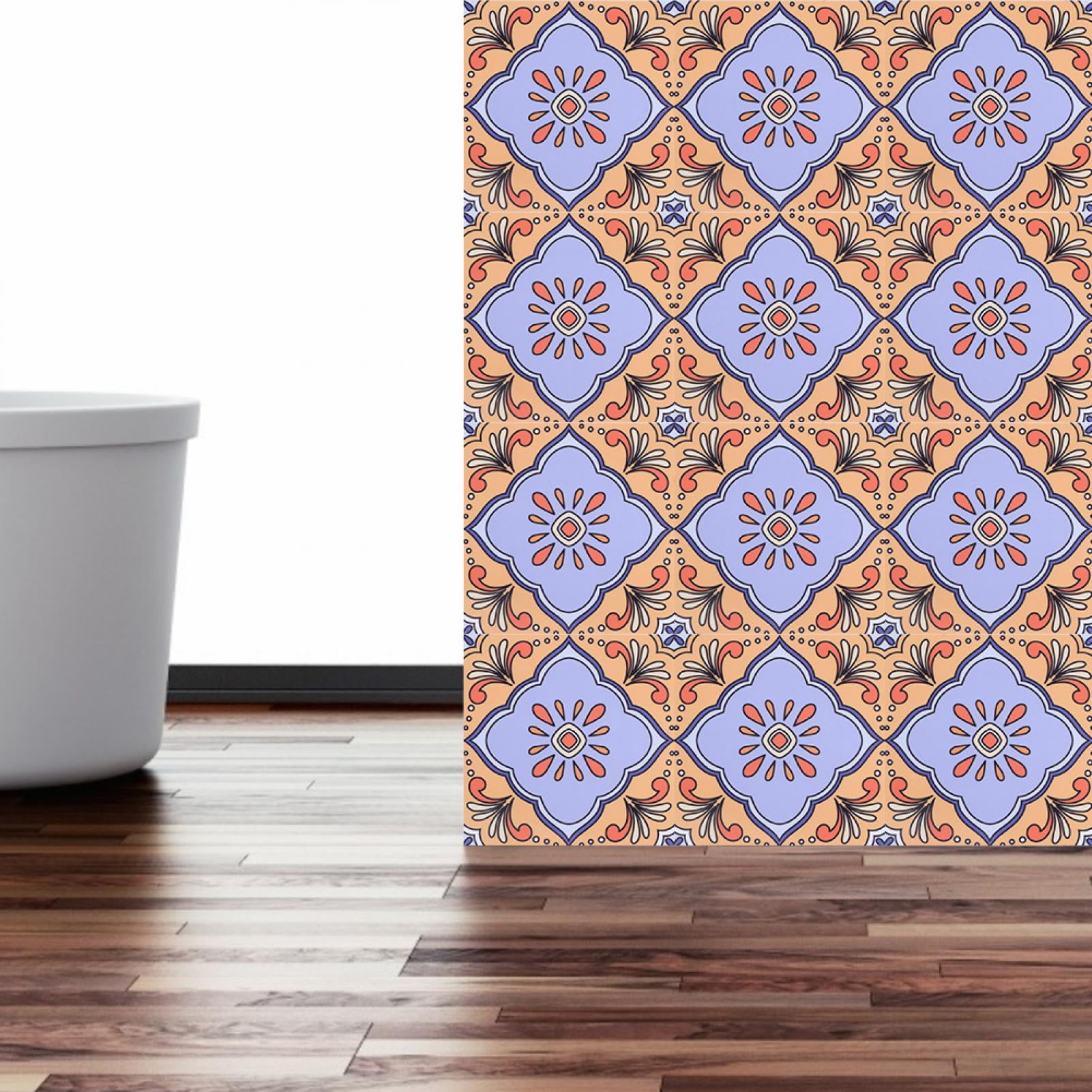 10Pcs Removable Tiles Sticker Waterproof Floor Wall Decals for Home ...