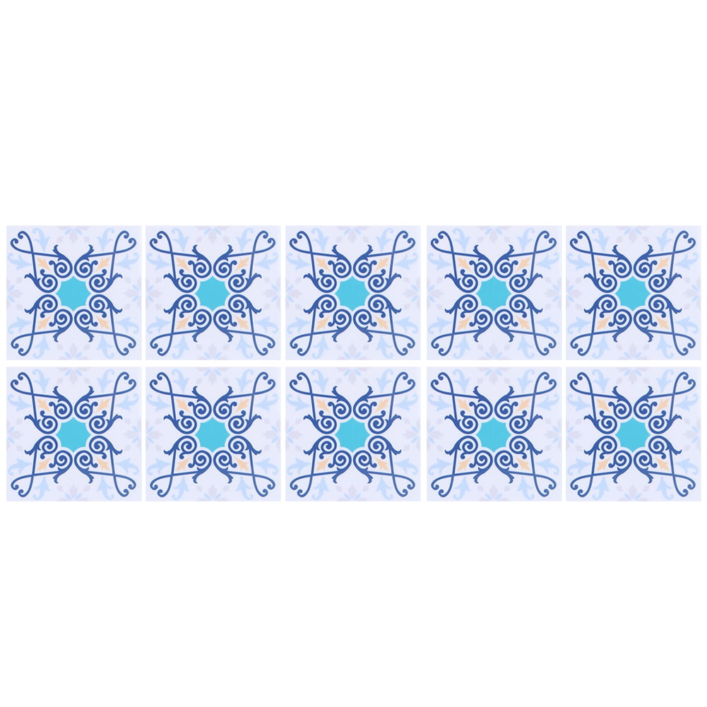 10Pcs Removable Tiles Sticker Waterproof Floor Wall Decals for Home ...