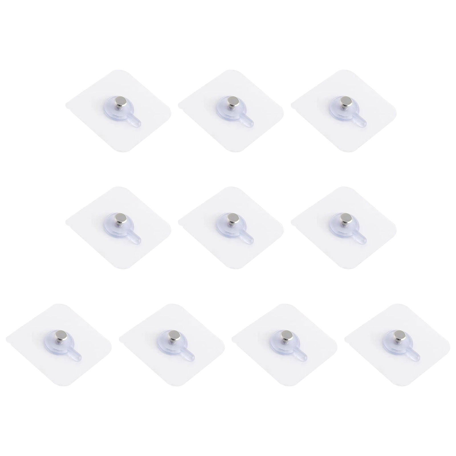 10Pcs Removable Wall Hooks Sticky Hanger None Traces Poster Photo Frame ...