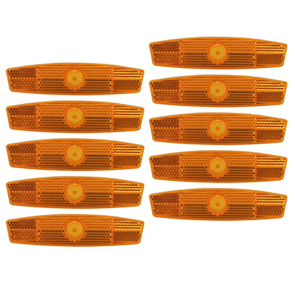 10Pcs Replaceable Wheel Reflectors Warning Bike Reflectors Compact ...