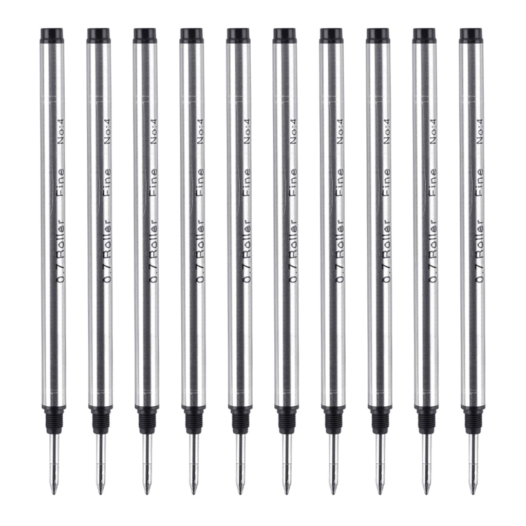 10Pcs Replacement Ballpoint Pen Refills Metal Ballpoint Refill 0.5mm OR ...