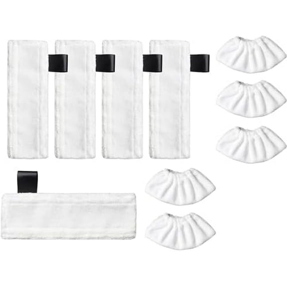 10Pcs Replacement Mop Cloths and Mop Pads Compatible with Karcher EasyFix Steam Cleaner ...