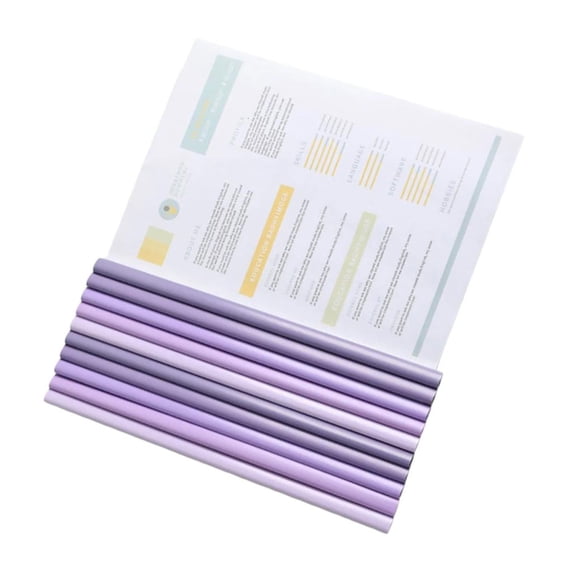 10Pcs Report Cover with Sliding Bar, 60 Sheet Capacity Plastic Binder ...