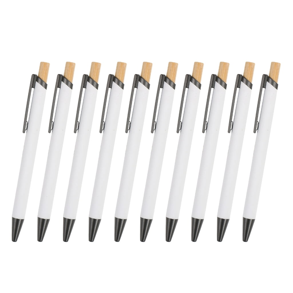 10Pcs Retractable Metal Ballpoint Pen 1.0MM Write Smoohtly Refillable ...