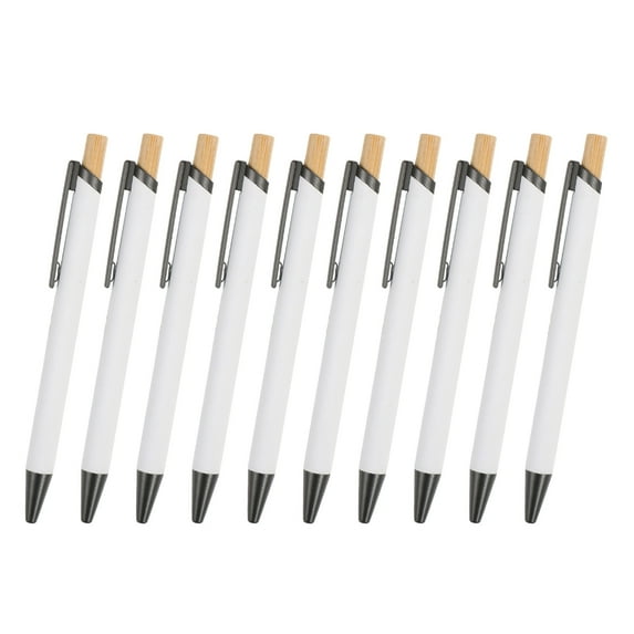 10Pcs Retractable Metal Ballpoint Pen 1.0MM Write Smoohtly Refillable ...