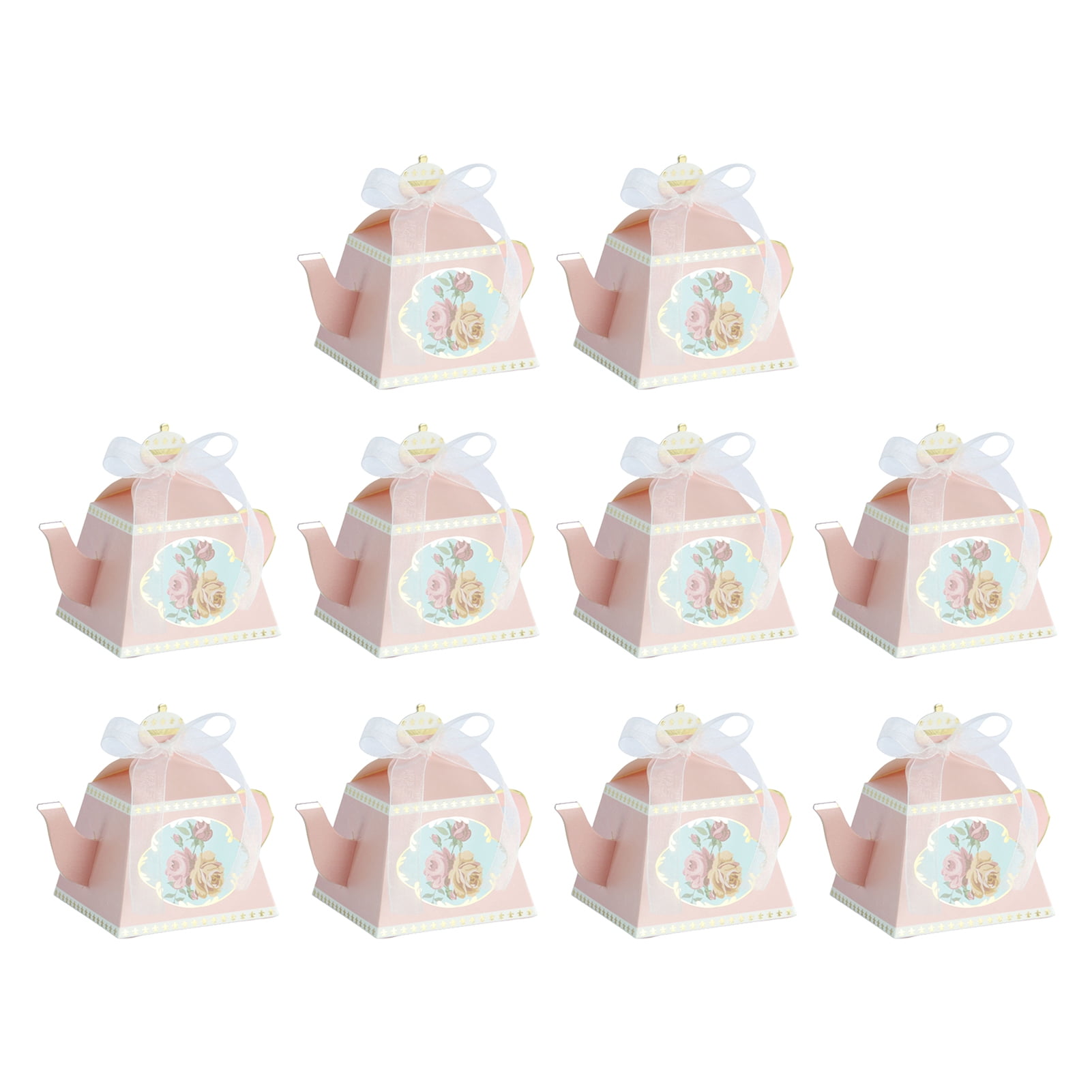10Pcs Retro Teapot-Shaped Candy Boxes - Vintage Packaging Paper Boxes ...
