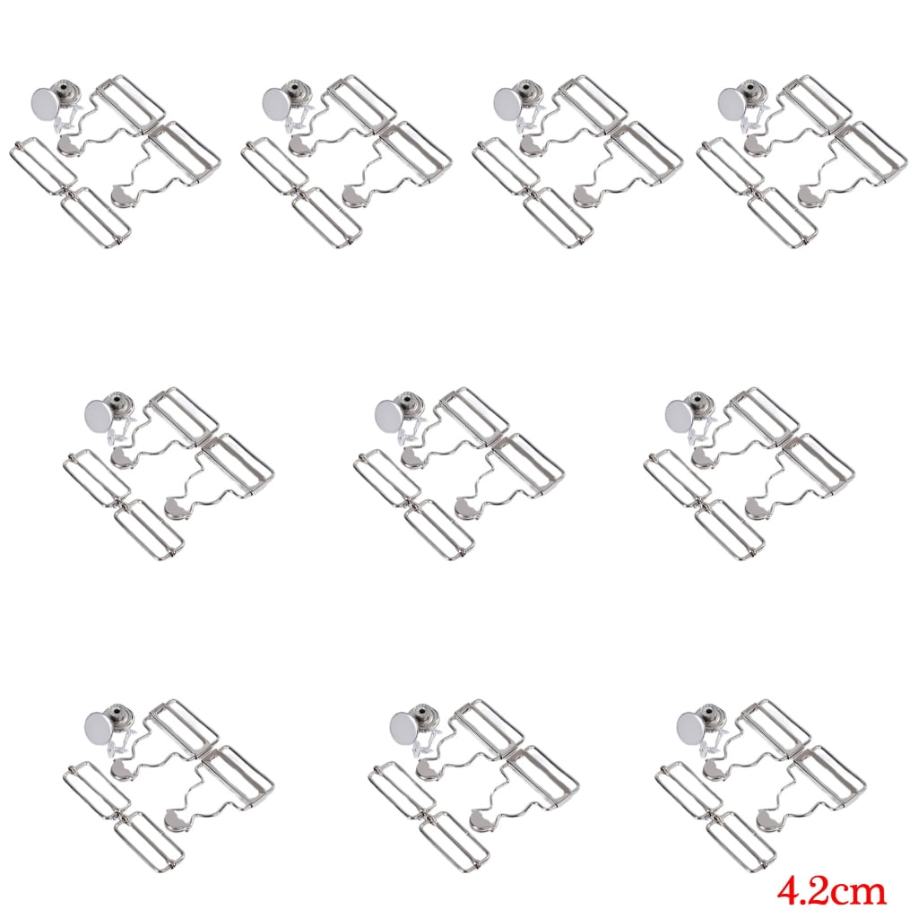 10Pcs Retros Denims Dungaree Buckles Overalls Fasteners Suspender Clip ...
