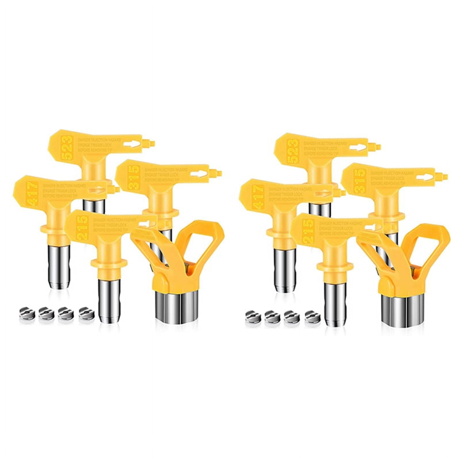 10Pcs Reversible Airless Paint Nozzles with Tip Guard Set, Sprayer ...