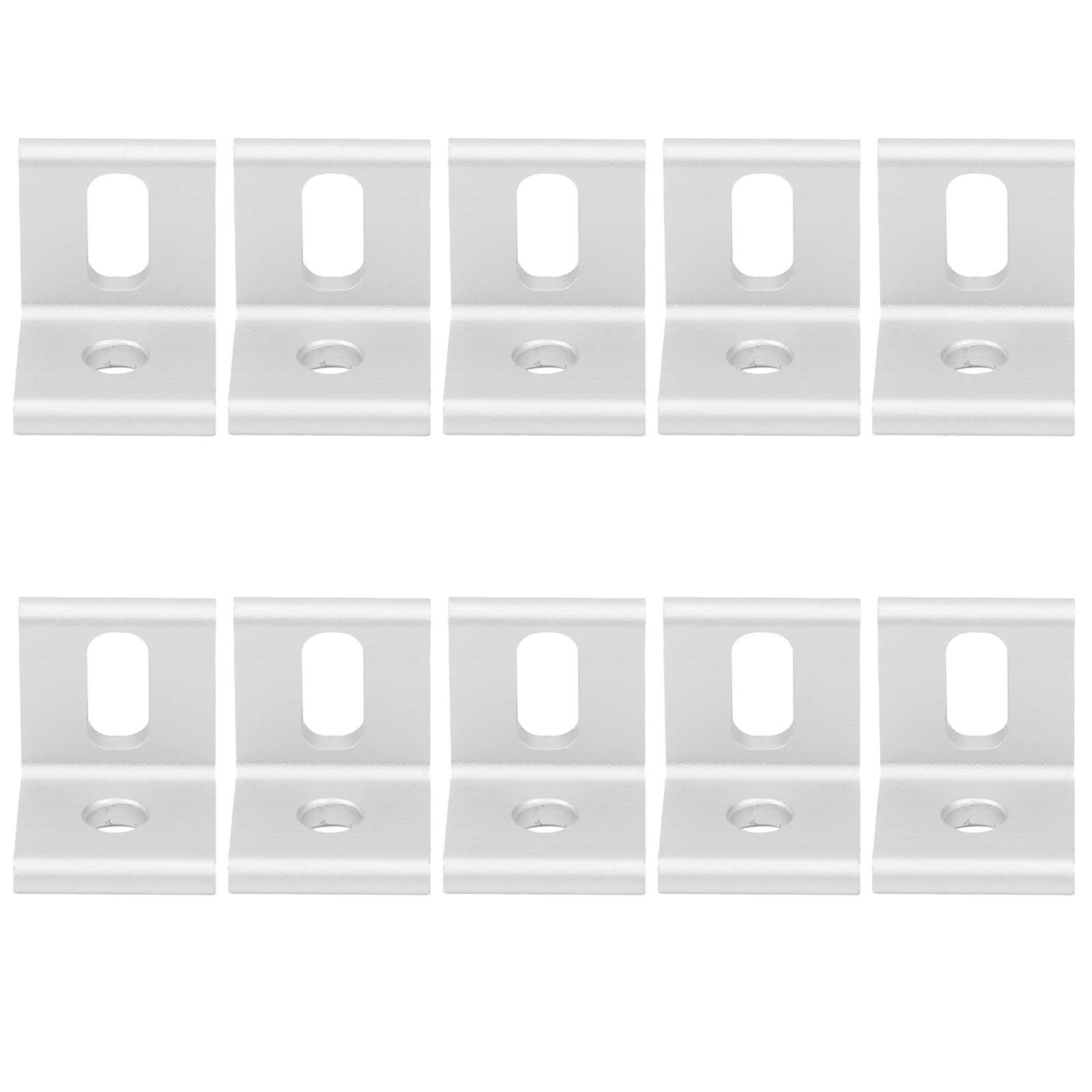 10Pcs Right Angle Corner Bracket 90° Aluminum L Shaped Fixed Brace ...