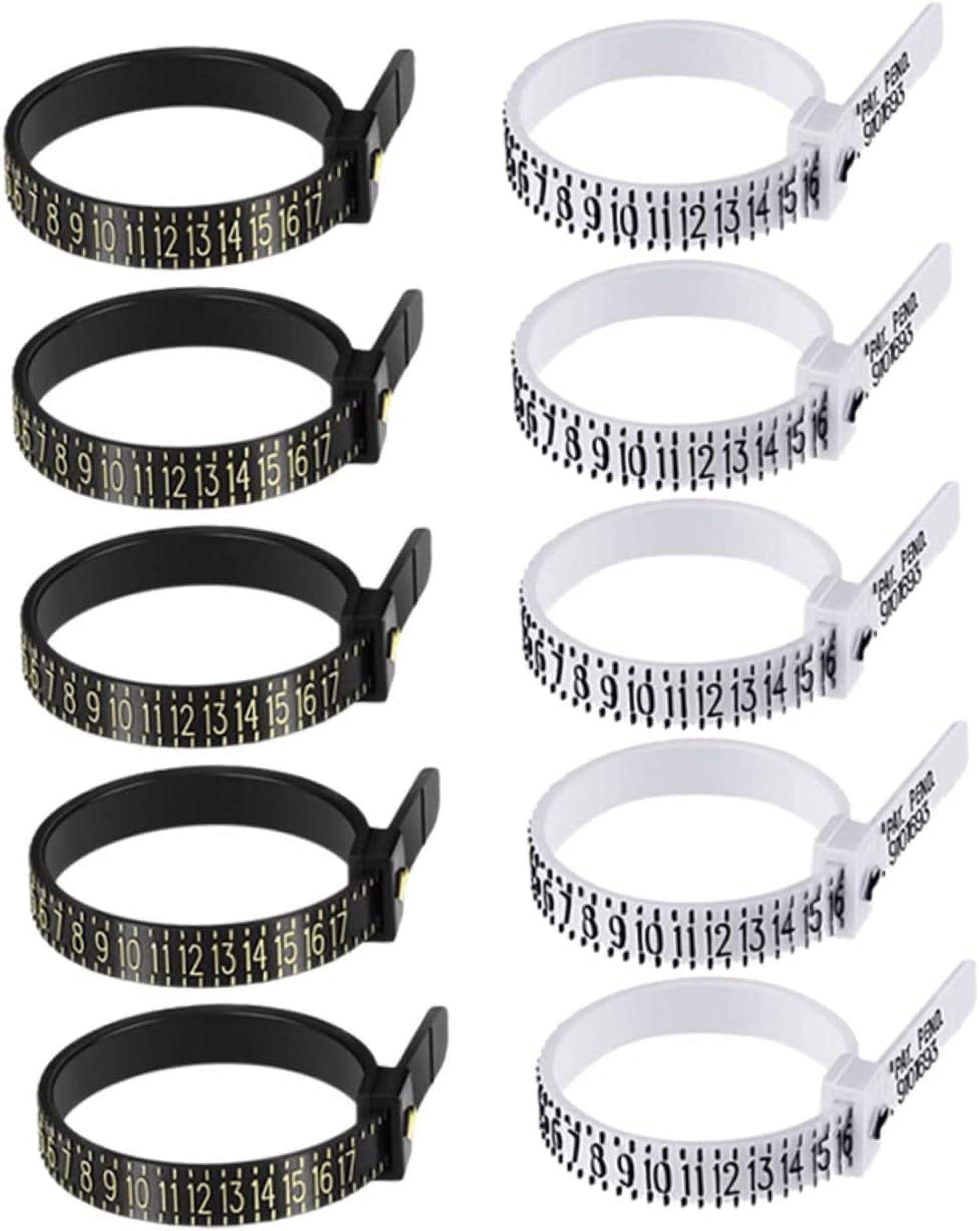 10Pcs Ring Circumference Measurement Jewelry Ring Gauge Portable ...