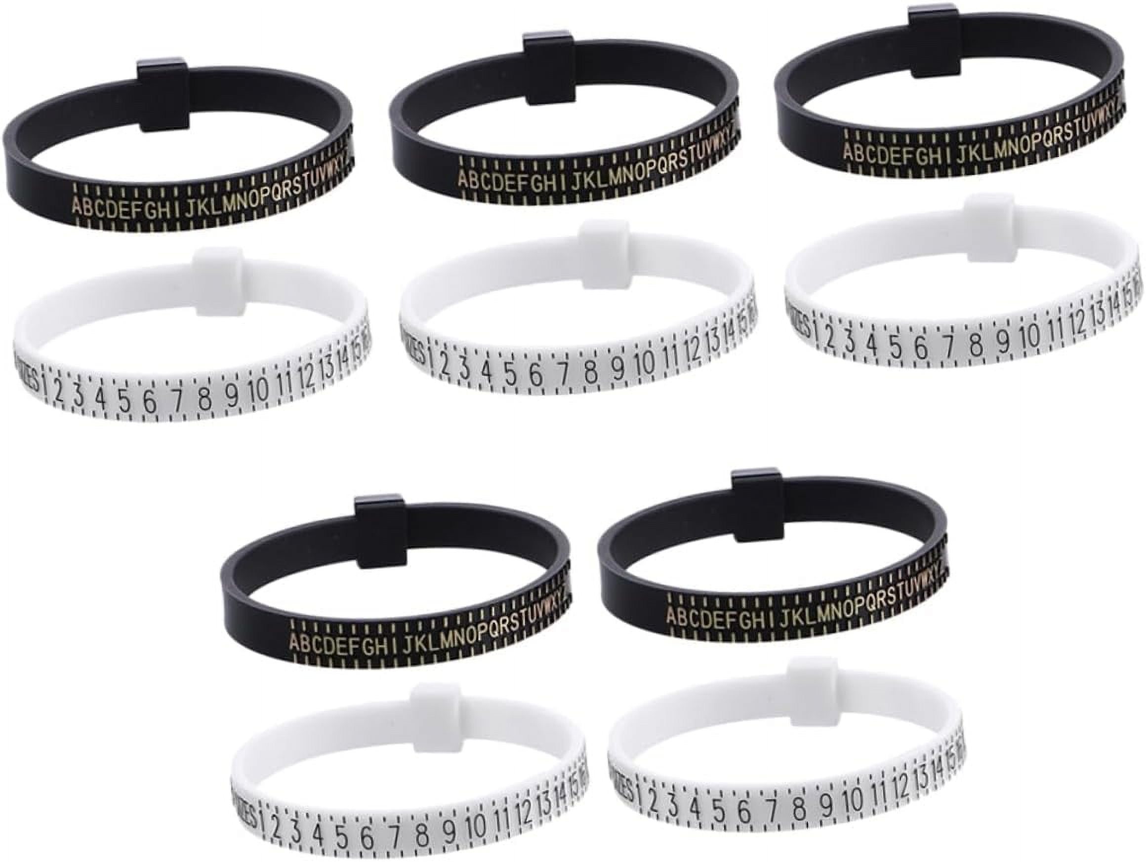 10Pcs Ring Ruler Ring Measuring Rings Sizing Tools Jewelry Ring Tape ...
