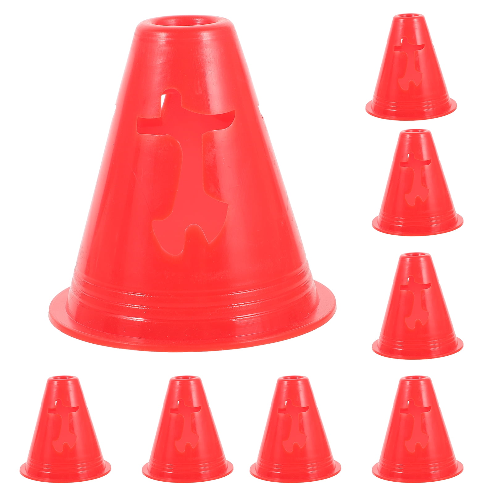 10pcs Brightly Colored PE Cones for Sports Training Obstacle Courses ...