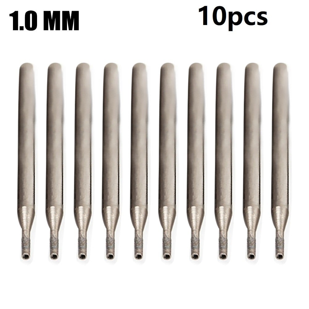 10Pcs Rotary Burr Drill Bits for Engraving Glass Tile 2.35mm - Walmart.com