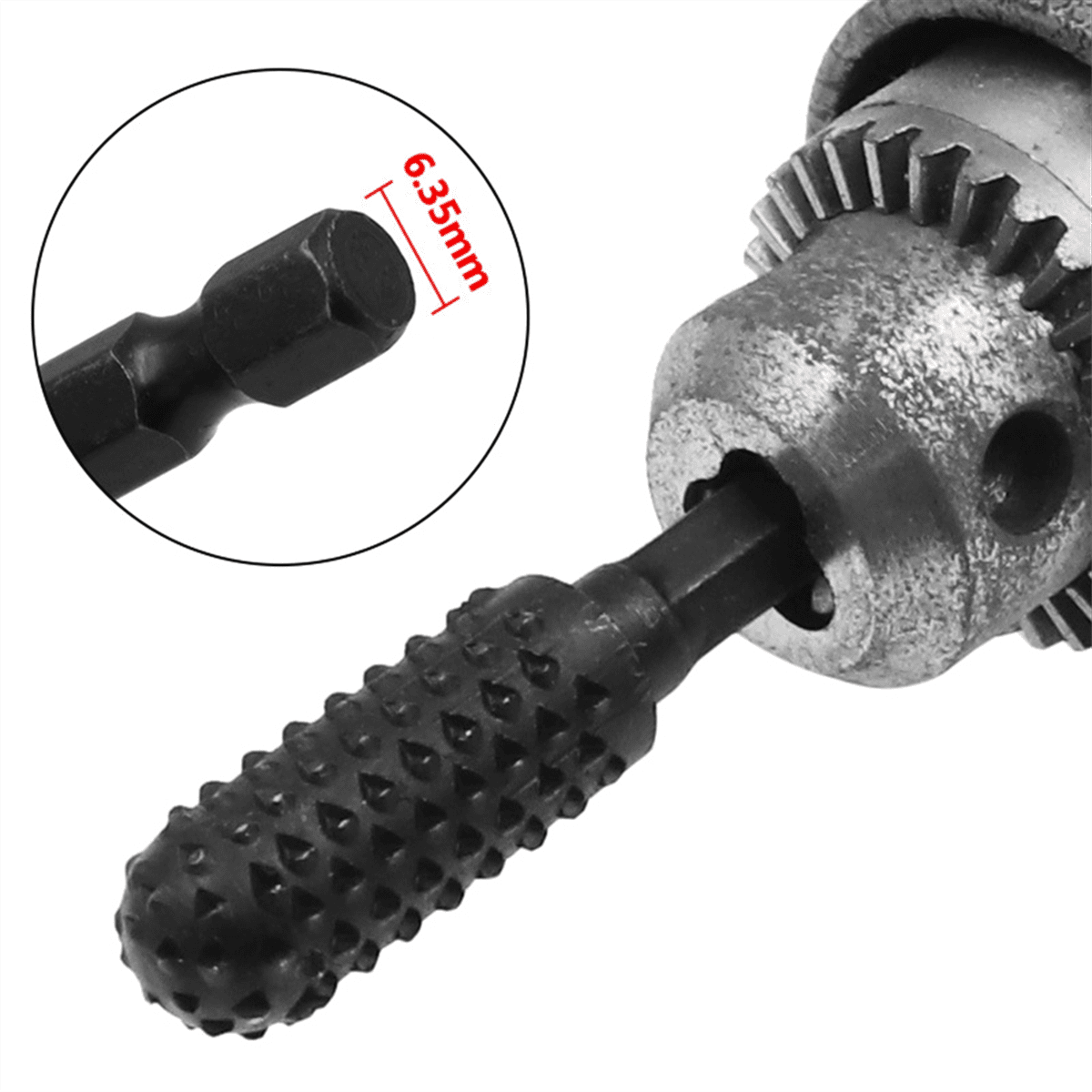 10Pcs Rotary Rasp File Set 1/4 Inch Hex Shank Rotary Burrs for Wood ...
