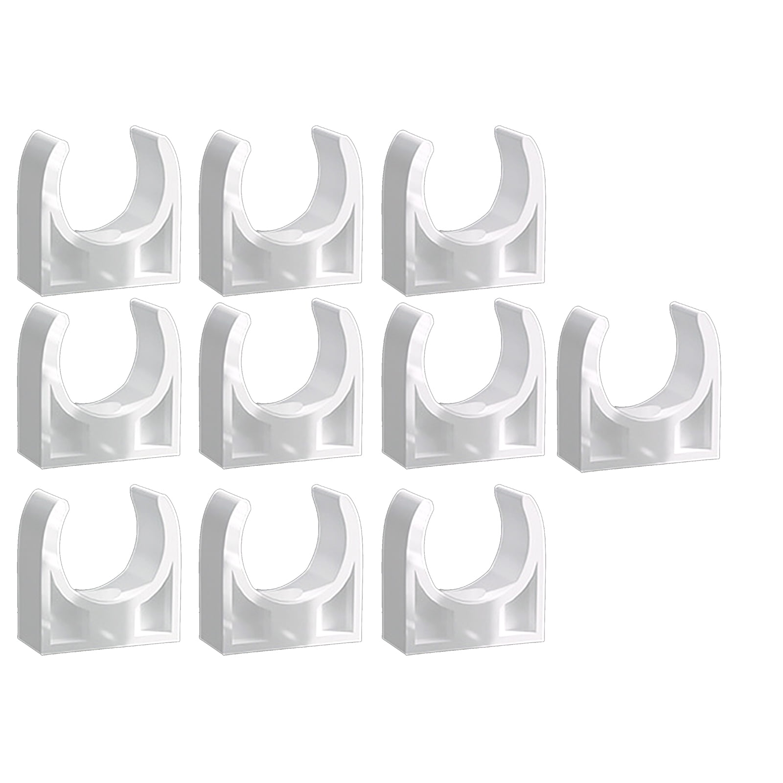 10Pcs Round Clamps Holder Water Pipe Tube Clamps Clip Pipe Cold Hot ...