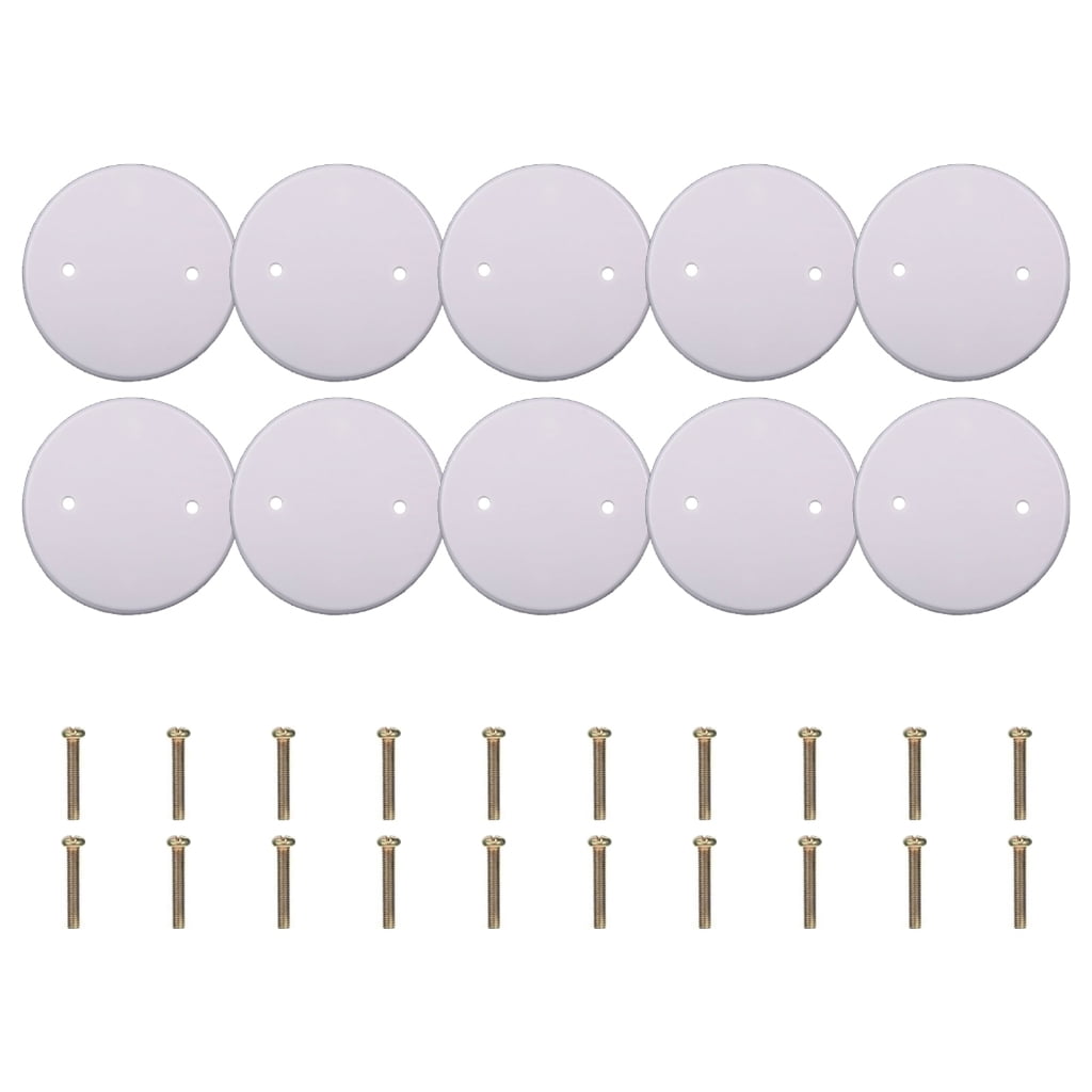10Pcs Round Electrical Box Covers Plastic Cable Panel Ceiling ...
