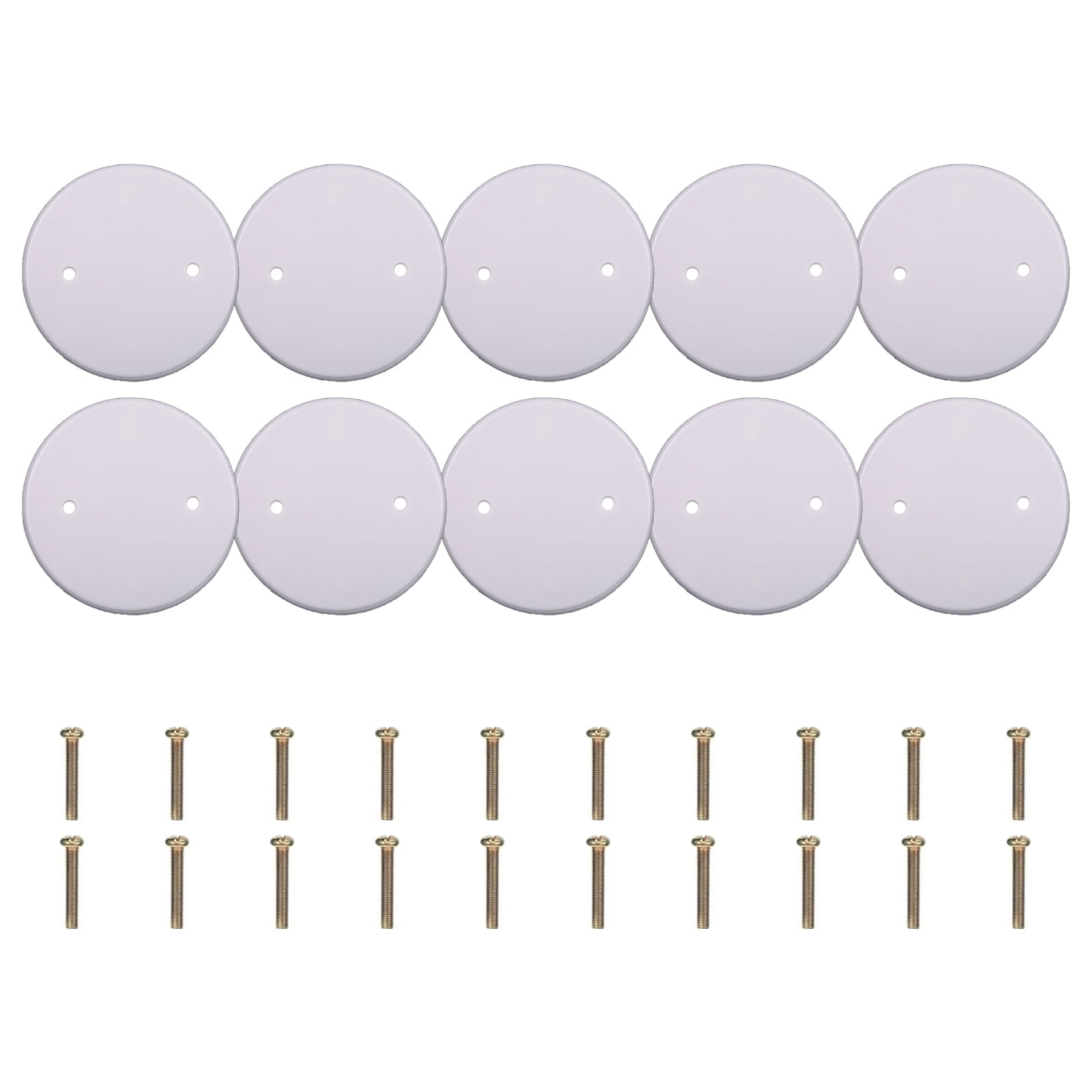10Pcs Round Electrical Box Covers Plastic Cable Panel Decoration Panel ...