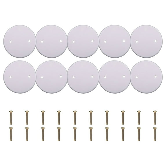 10Pcs Round Electrical Box Covers Plastic Cable Panel Decoration Panel ...