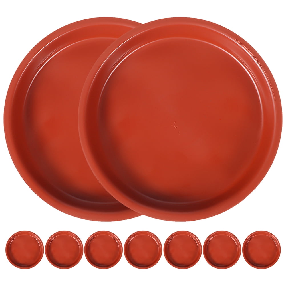 10Pcs Round Planter Tray Plastic Flower Pot Tray Plant Saucer Tray ...