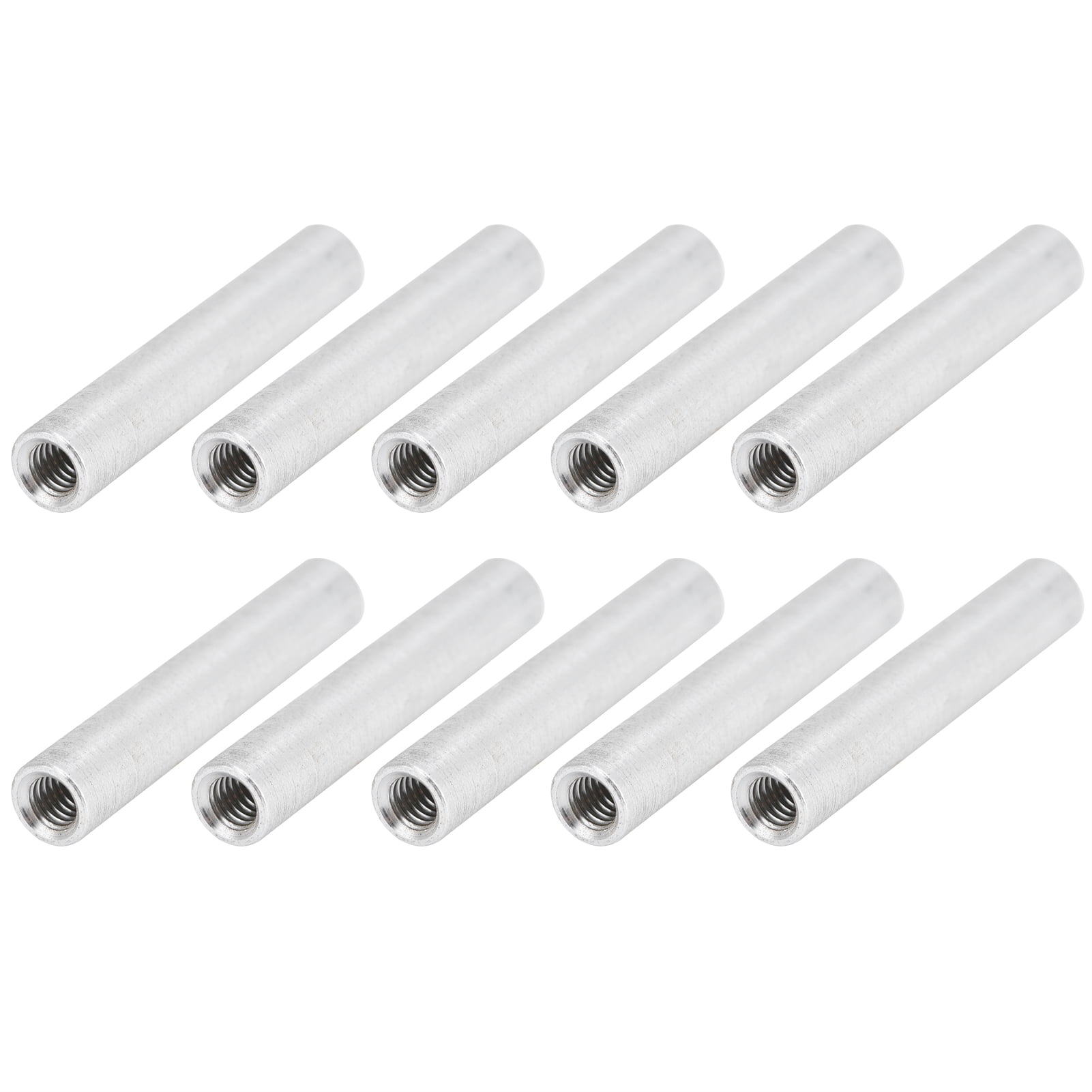 10Pcs Round Standoff Aluminum Alloy Female Thread Interval Connecting ...