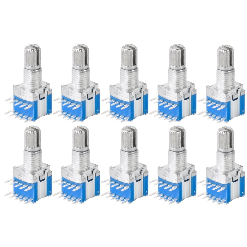 10Pcs Rs1010 Band Switch Rotary Switch Gear Change Switch 2 Pole 15Mm Shaft 2 Pole 4 Position ...