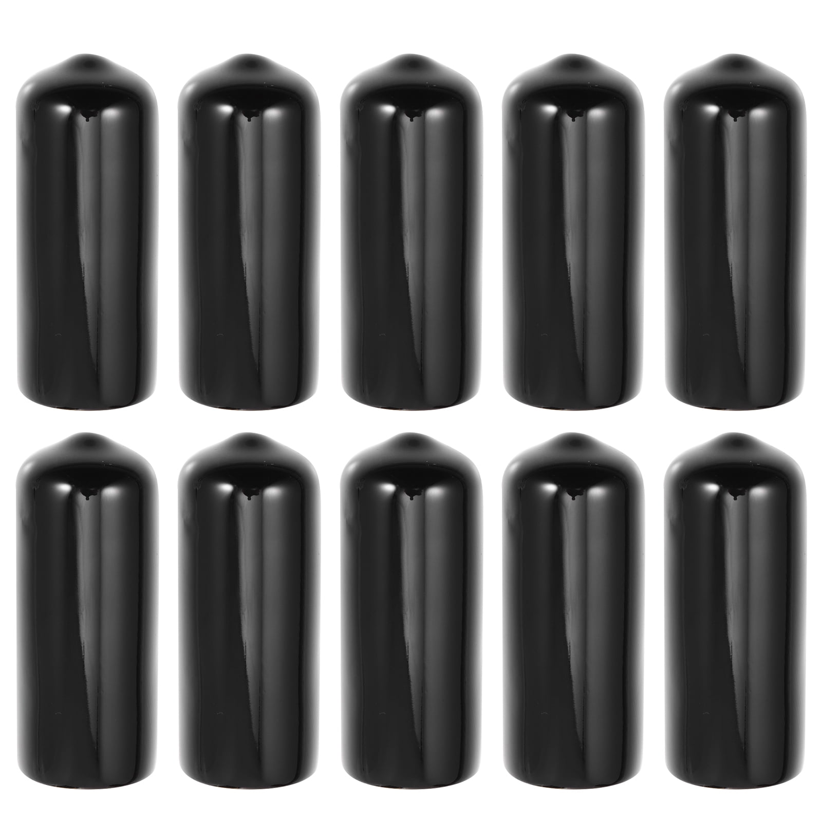 10Pcs Cue Tip Covers Shock Reduction Billiard Cue Head Covers Black ...